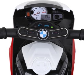 HOMCOM BMW S1000RR licencovaná dětská elektrická tříkolka s baterií, dětské vozidlo, ocel, červená, 66x37x44 cm| Aosom