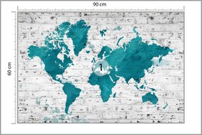 Fototapeta Mapa Světa Vliesová tapeta 416x290