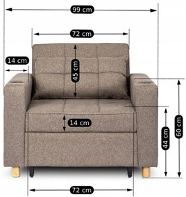 Elegantní křeslo SOLOR Béžové – Luxusní pohodlí pro váš domov Mebel Elite