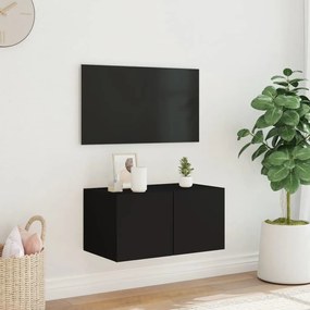 vidaXL Nástěnná TV skříňka s LED osvětlením 60x35x31 cm [837269] Barva: Bílá