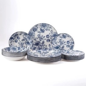 Porcelánová sada talířů GIVERNY 18 ks