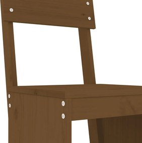 3dílný zahradní barový set medově hnědý masivní borové dřevo 3157796