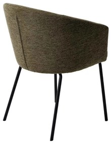 Designová jídelní židle Paulina olivová zelená