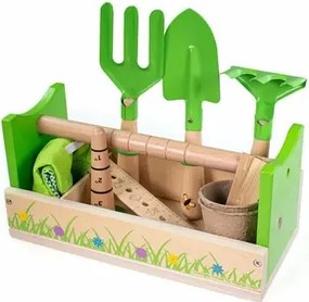 Bigjigs Toys Zahradnický set v přepravce / od 3 let