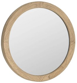 DNYMARIANNE -25% Dřevěné závěsné zrcadlo Kave Home Alum 50 cm