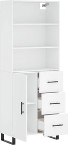 Skříň highboard bílá 69,5 x 34 x 180 cm kompozitní dřevo 3189469