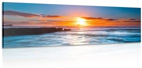Obraz romantický západ slunce - 120x40 cm