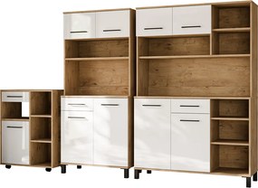 Kredenc příborník VIGO | 119 cm | lancelot/bílá lesk
