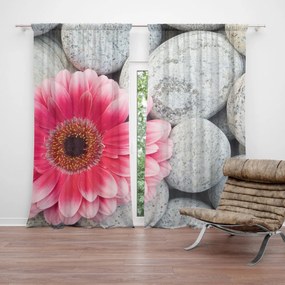 Sablio Závěs Gerbera na kamenech: 2ks 140x250cm