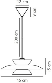 Nordlux - Lustr na lanku CARMEN 1xE27/40W/230V černá