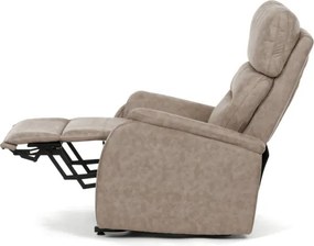 Polohovací křeslo béžové, elektrické TV-L8904 LAN3