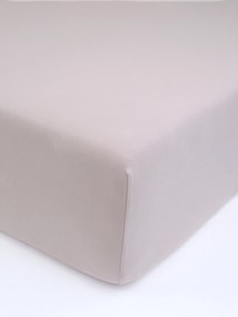 MK Lůžkoviny Jersey prostěradlo do postýlky s elastanem 70 × 140 cm – cappuccino