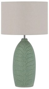 Keramická stolní lampa zelená OHIO Beliani