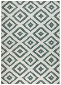 NORTHRUGS - Hanse Home koberce Kusový koberec Twin-Wendeteppiche 103131 grün creme – na ven i na doma - 120x170 cm