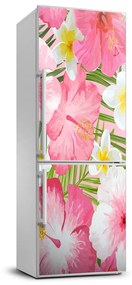 Wallmuralia Fototapeta na ledničku Tropické květiny 60x180 cm