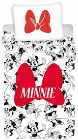 Bavlněné povlečení Minnie Red Bow 140x200 + 70x90 cm