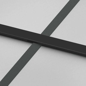 Posuvné dveře s kováním 90x205 cm ESG sklo a hliník 3332896