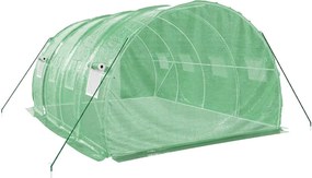 Skleník s ocelovým rámem zelený 12 m² 4 x 3 x 2 m 3188039