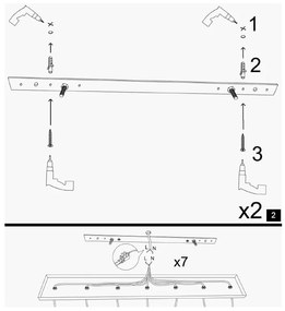 Designový lustr Pearlie 78 cm černý