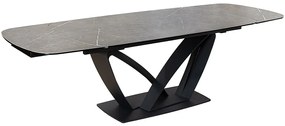 Roztahovací keramický stůl Vallerina 180-220-260 cm grafit