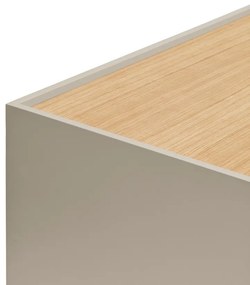 Béžový dubový noční stolek Teulat Otto 50 x 35 cm