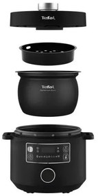 Tefal - Multifunkční elektrický hrnec TURBO CUISINE 4,8 l 1090W/230V černá