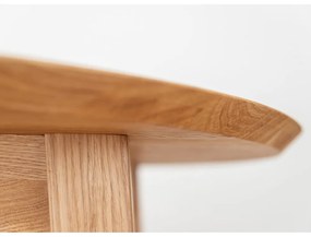 Massive home | Stůl kulatý, dub, barva přírodní dub, kolekce Orbetello, rozměr 110 cm