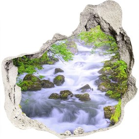Wallmuralia Nálepka fototapeta 3D výhled Horská řeka 75x75 cm