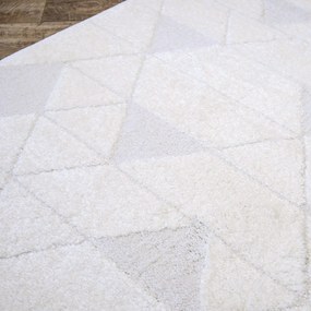 Angel Carpet, Kusový koberec Aurora 11 White, 120x170, bílá, kancelář