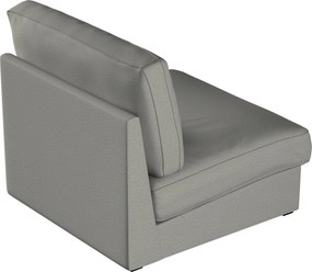 Potah na neskládací křeslo IKEA Kivik barva šedá látka pletený vzor