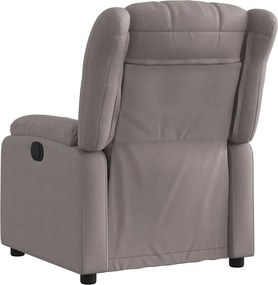 Elektrické polohovací křeslo taupe textil 3205300