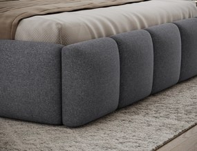 Postel Edvige + Dřevěný rám + plynový výtah + kontejner 160x200