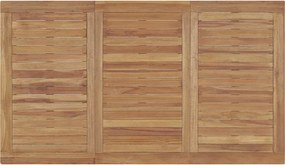 Zahradní jídelní stůl 140 x 80 x 77 cm masivní teakové dřevo 315619