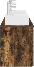 Sada koupelnových skříněk 3 ks Kouřový dub 49,5 x 41 x 62,5 cm 3405847