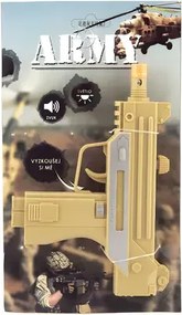 Dětský samopal 17,5 cm / Dětská zbraň / Plast / Světlo a zvuk / 2 barv