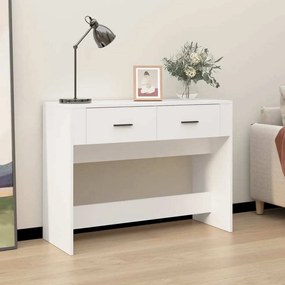 vidaXL Konzolový stolek 100 x 39 x 75 cm kompozitní dřevo [816778] Barva: Bílá