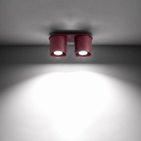 Sollux Lighting Stropní svítidlo ORBIS 2 bordó
