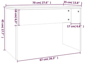 Petromila Set toaletního stolku černý 96 x 40 x 142 cm