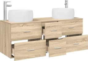 Sada koupelnového nábytku 3 ks Dub sonoma 49,5 x 44,5 x 66 cm 3405933