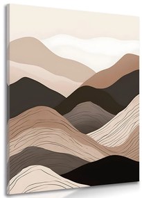 Obraz abstraktní tvary hory Varianta: 80x120