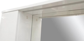 Armatura Zrcadlová skříňka s LED STRIP osvětlením 55 - LEVÁ,    1695-202-755 SELLA SILVER 55 L