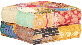 Pouf 60 x 70 x 36 cm patchwork textil 287707
