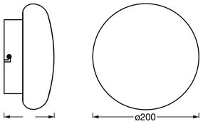 Ledvance-LED Stmívatelné koupelnové svítidlo SMART+ AQUA LED/12W/230V IP44 Wi-Fi