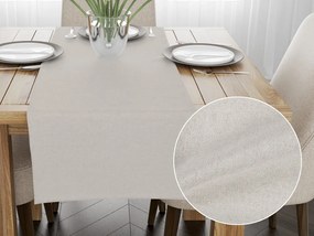 Biante Dekorační běhoun na stůl Leona LN-162 Režný/stříbrný třpytivý 45x140 cm