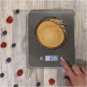 Kuchyňská váha EMOS EV023, digitální, 5 kg, stříbrná, sklo