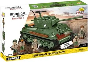 COBI 3118 II WW Sherman M4A2E8 / 880 kostek / 5 figurek / 1:28 / od 10