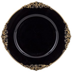 Dekorační talíř černozlatý 160465