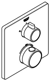 GROHE 24079000 - Termostatická sprchová baterie GROHTHERM lesklý chrom