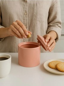 Sinsay - Keramická nádoba na potraviny s víkem - pastelová růžová
