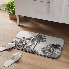 Černo-béžová koupelnová předložka 45x75 cm Cocoty – douceur d'intérieur